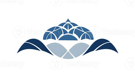 Abstract Geometric Design With Interlocking Shapes And Layers 59934182 Png