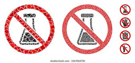 no chemical substance mosaic trembly pieces stock vector royalty free