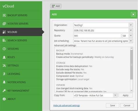 Veeam Self Service Backup Portal For Vcloud Director Rvmware