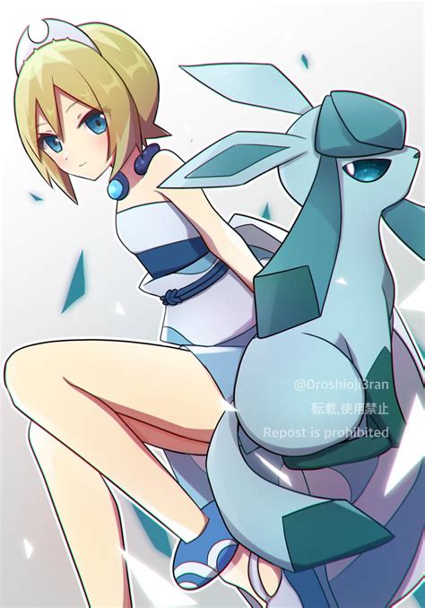 Glaceon And Irida Pokemon And 1 More Drawn By 0roshioji3ran Danbooru