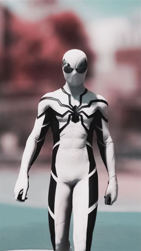 Spiderman White And Black Suit Spider Man Costume Realistic Rruuzs
