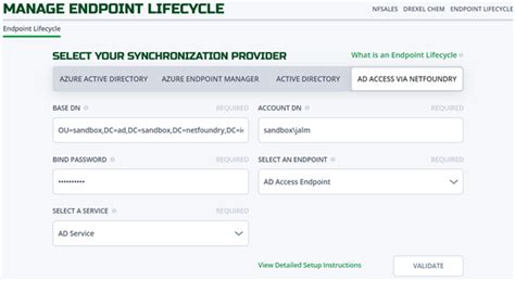 Client Sync Integration With On Prem Hosted Active Directory Over