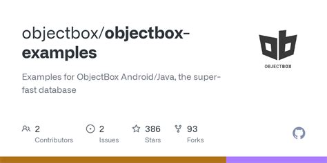 Issues · Objectboxobjectbox Examples · Github