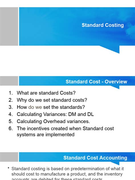 ch00 standard costing and variance analysis pdf labour economics