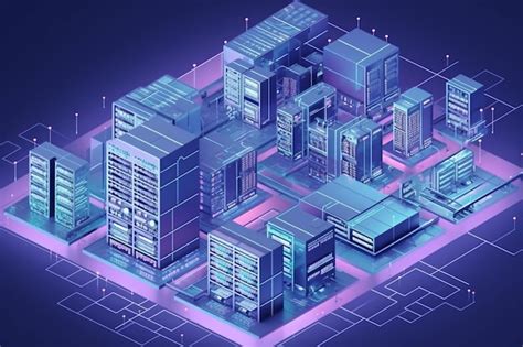 Premium Photo Concept Of Big Data Processing Energy Station Of Future Server Room Rack Data