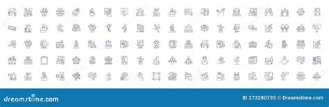 Growth Hacking Line Icons Signs Set Design Collection Of Acquisition Monetization Automation