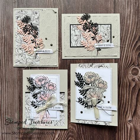 A Simple 6x6 One Sheet Wonder Stamped Treasures Paper Crafts Cards Floral Cards One Sheet
