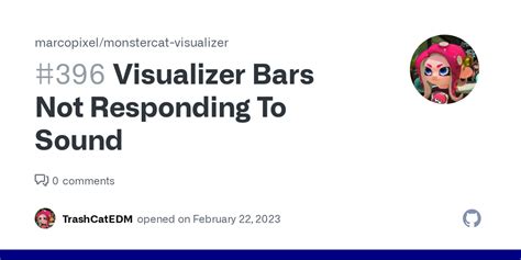 visualizer bars not responding to sound · issue 396 · marcopixel