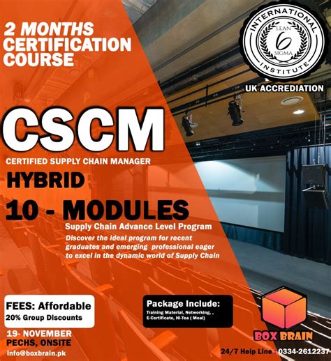 Supplychainmanagement Cscm Internationalcertification Operationalprofessionals Pakistan