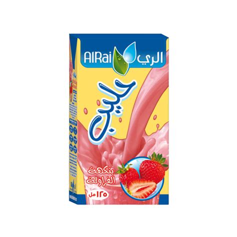 حليب الري بنكهة الفراولة 125 مل 18 عبوة في الكرتون