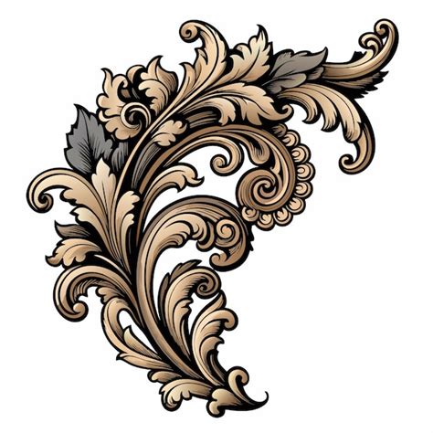 Premium Vector Ornate Floral Design Element