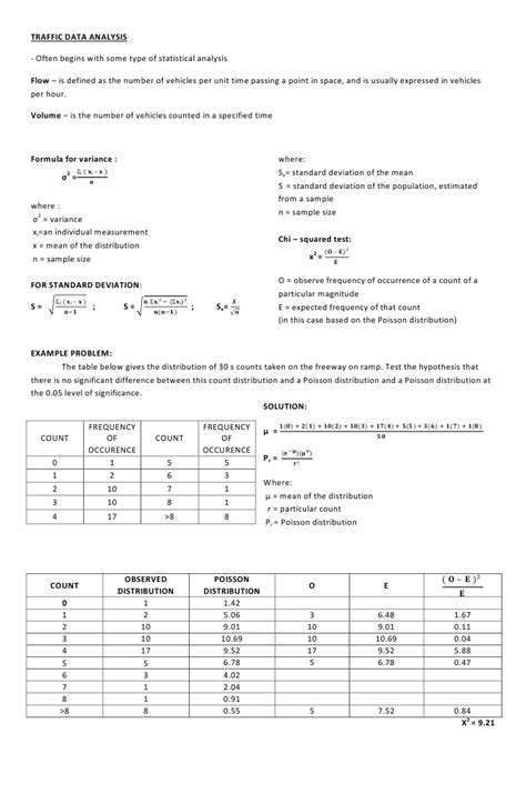 Traffic Data Analysis Download Free Pdf Poisson Distribution