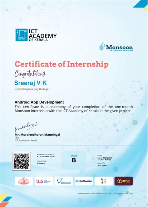 Sreeraj V K On Linkedin Androidappdevelpoment Internship