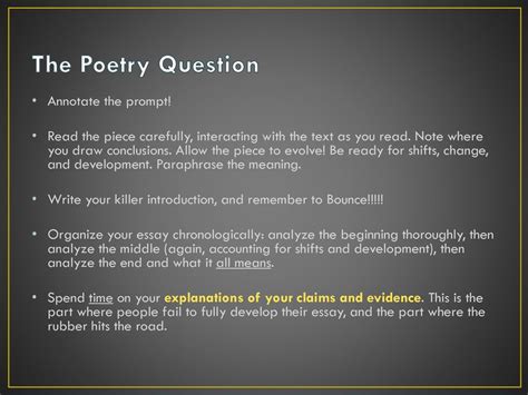 Writing The Poetry Frq Ppt Download