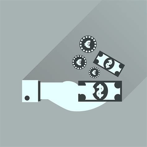 Flat Icon With Long Shadow Money In Hand Vector Eps Ai Uidownload