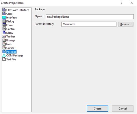 Ide Creating New Project Items Wiki Visual Prolog