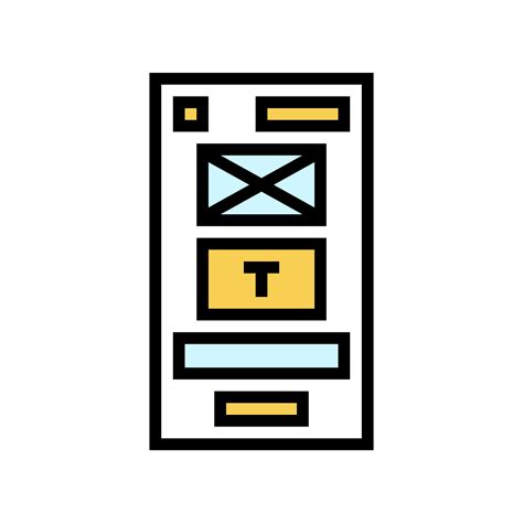 prototype ux ui design color icon vector illustration 41281621 vector