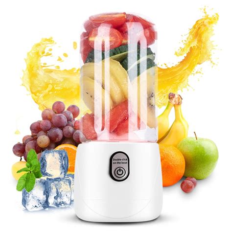 Rechargeable Electric Juicer Mini Glass Cup Juicer 2 Speed Motor