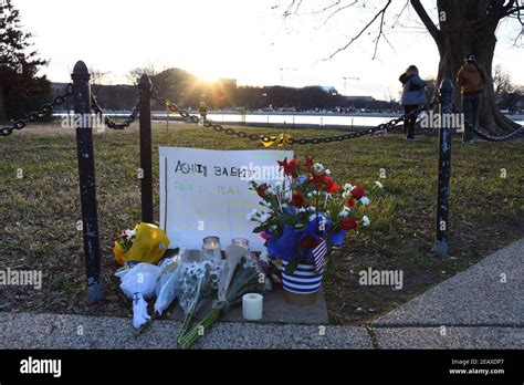January 7 2021 The Makeshift Memorial For Ashli Babbitt Who Was