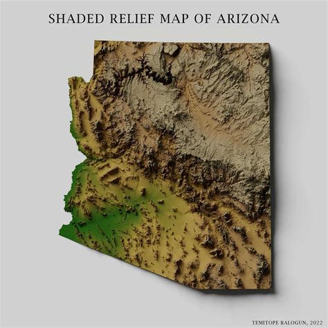 Elevation Map Of Arizona