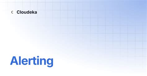 alerting cloudeka