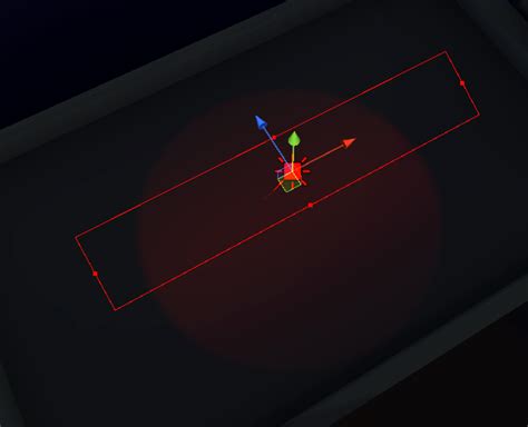 selected rectangular area light but disc in scene unity engine
