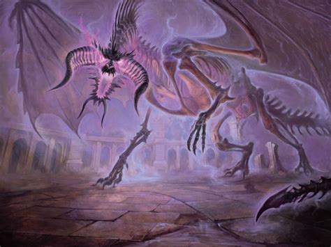 Ebondeath Dracolich Mtg Art From Adventures In The Forgotten Realms Set By Lars Grant West