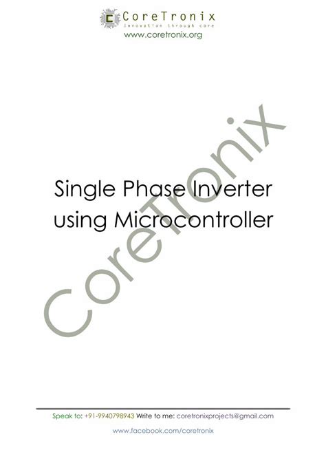 Pdf Design Of Single Phase Inverter Dokumentips