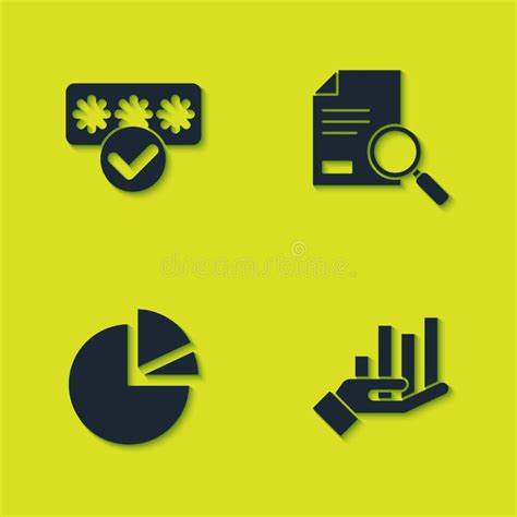 Set Password Protection Pie Chart Infographic And Document With