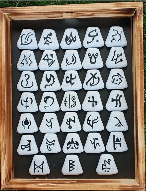 Diablo 2 Runes Full Set Fits 14x11 Shadowbox Etsy