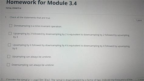 Solved Homework For Module 3 4 Total Points 6 1 Check All