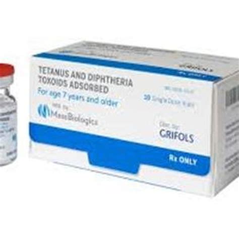 Tetanus Diphtheria Adsorbed Injection 10 Dose Modern Medical Products