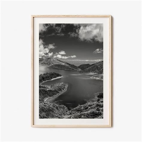 Poster Azores Photo Poster Print Azores Black And White Wall Art