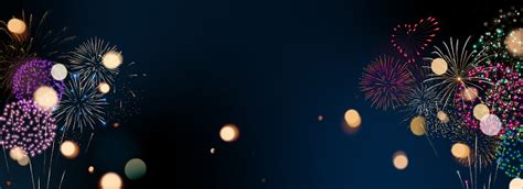 보케가 있는 불꽃놀이 벡터 배너입니다 추상적인 축제와 휴일 배경에는 텍스트를 위한 공간이 있다 섣달 그믐 날을 위한 현실적인 불꽃놀이 테두리 12월 31일에 대한 스톡 벡터