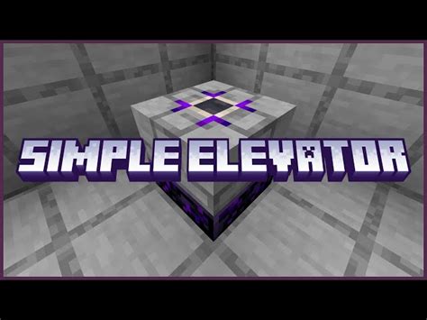 Simple Elevator Datapack Minecraft Data Pack