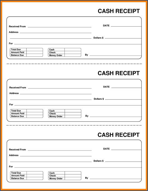 Free Printable Cash Receipt Template Artofit