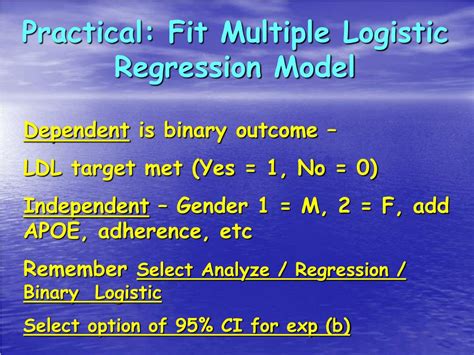 Ppt Assessing Binary Outcomes Logistic Regression Powerpoint Presentation Id 2962891