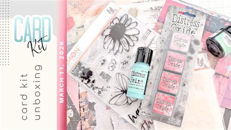 Unboxing The Simon Says Stamp April 2026 Card Kit Cards And Coffee Time