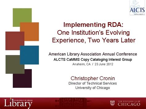 Implementing RDA One Institutions Evolving Experience Two Years