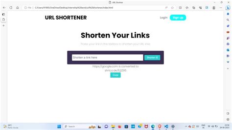 Nachiket Thapliyal on LinkedIn: URL shortener using HTML, CSS, JS