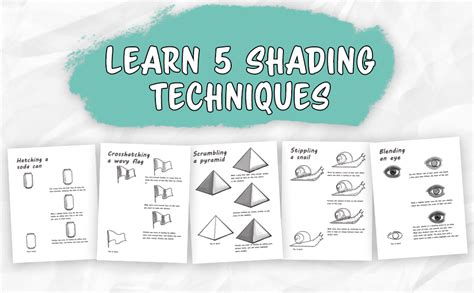 The Ultimate Shading Practice Book Learn How To Shade With 5 Easy Techniques For Beginners