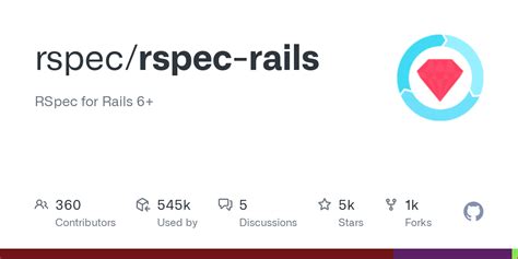 GitHub Rspec Rspec Rails RSpec For Rails 6