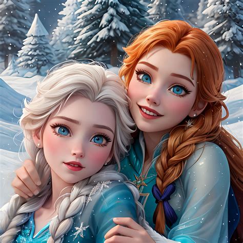 Elsa And Anna Hug 1 By Royalshaikh On Deviantart