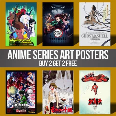 Classic Anime Posters Wall Art Manga Animation Movie Poster Prints