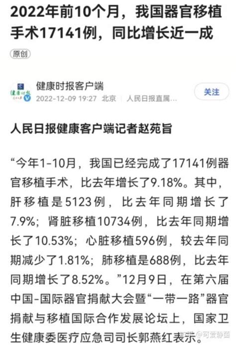 器官移植合法，会让利益熏心的人把这个社会拖入怎样危险的境地？ 知乎