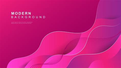 Abstract Background With Pink Wavy Lines Vector Illustration For Your Design 18572347 Vector