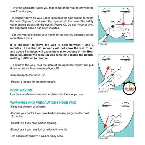 Waxness Nose Wax Applicators 60 Pcs