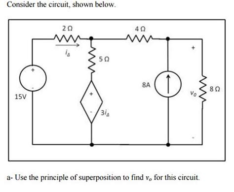 Solved Consider The Circuit Shown Below Use The Principle Chegg