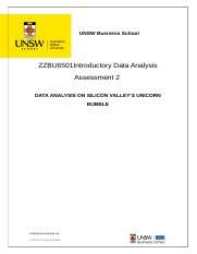 Report Template Docx UNSW Business Babe ZZBU Introductory Data Analysis Assessment