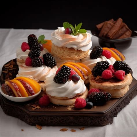 Premium Ai Image Delicious Traditional Dessert Assortment